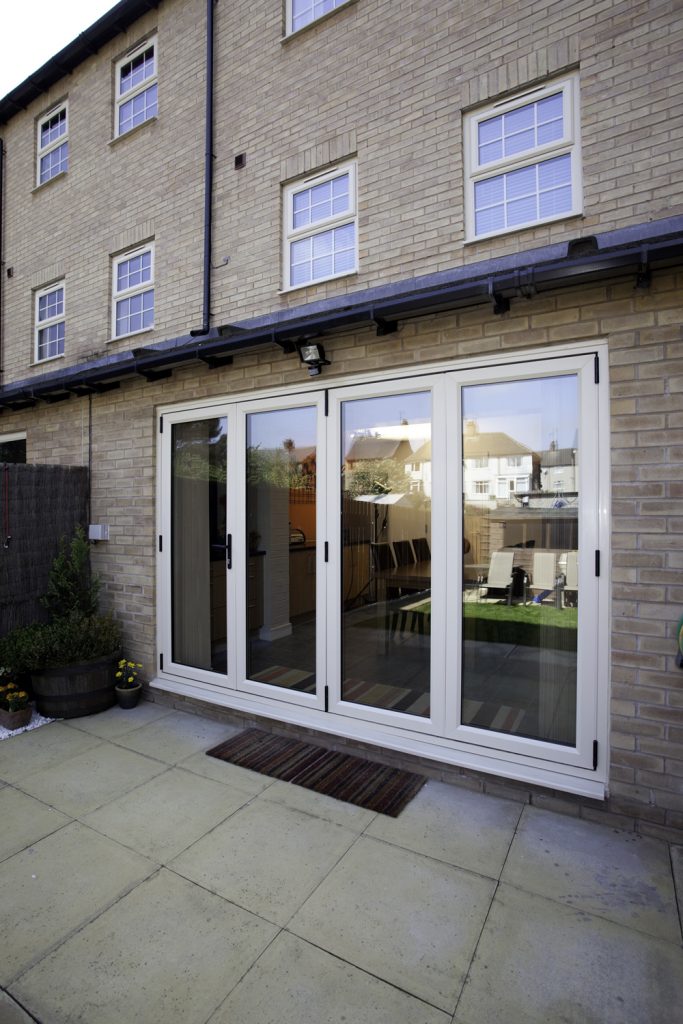 Cream-Bi-Folding-doors - Framemaster